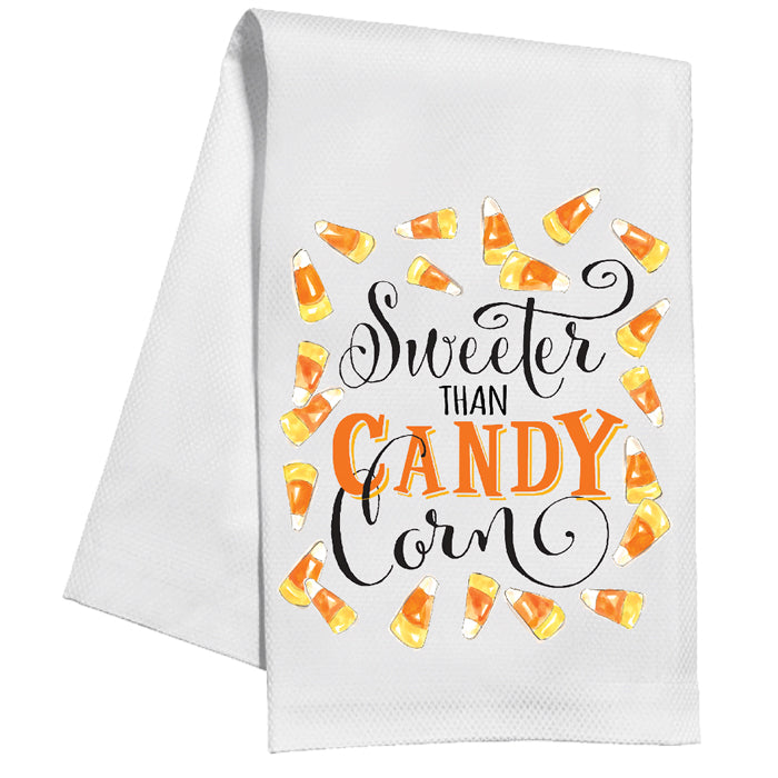 Sweeter Than Candy Corn Kitchen Towel Rosannebeck Collections