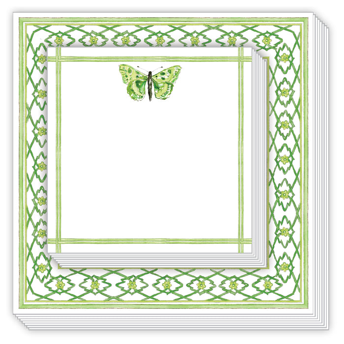 Green Butterfly Notepad Duo – RosanneBECK Collections