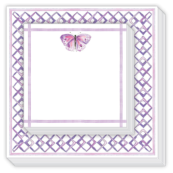 Lavender Butterfly Notepad Duo – RosanneBECK Collections