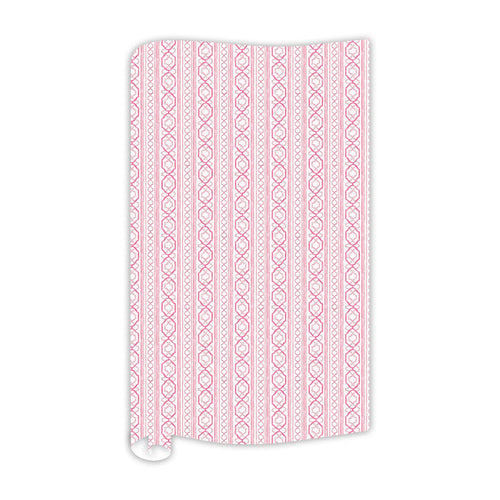 Hand Painted Pink Interlocking pattern Wrapping Paper – RosanneBECK ...