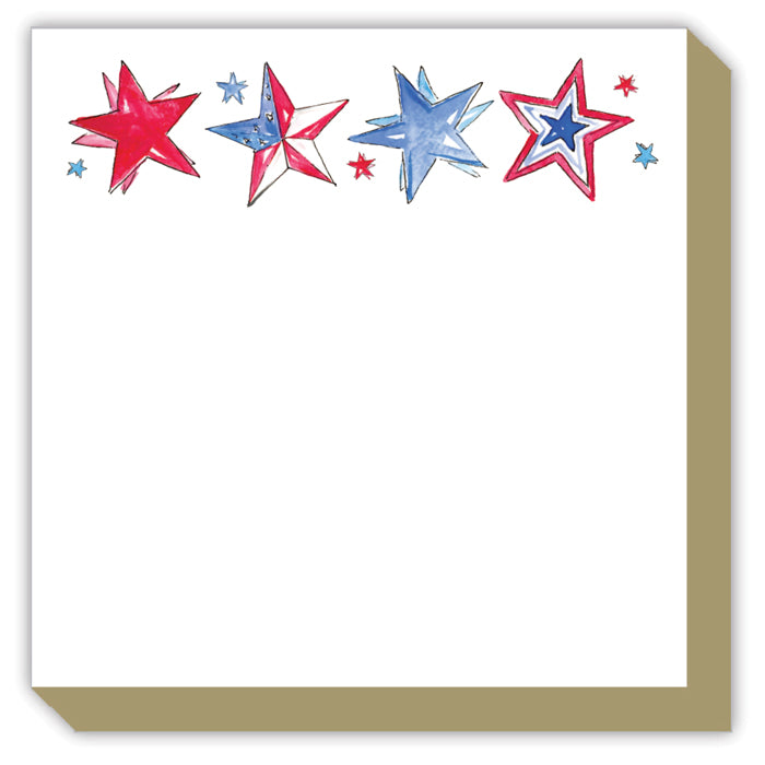 Patriotic Stars Luxe Notepad – RosanneBECK Collections