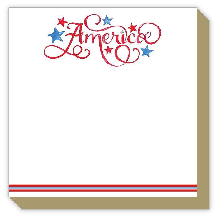 America Script Luxe Notepad – RosanneBECK Collections