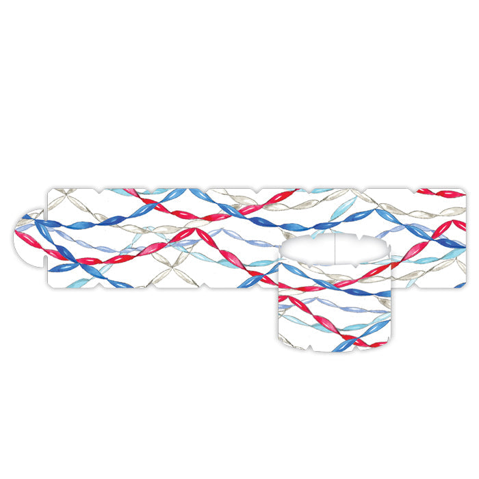 Red White Blue Streamers Napkin Ring Rosannebeck Collections