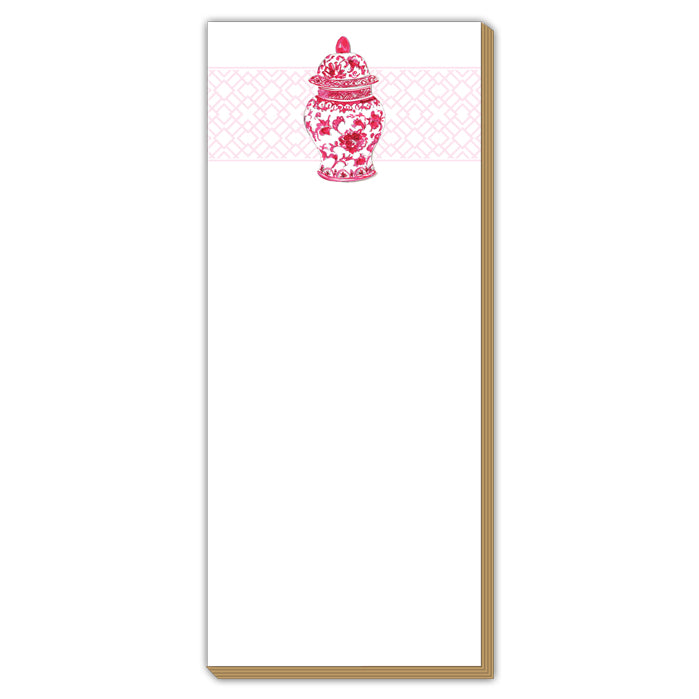 Pink Urn Luxe Skinny List Pad – RosanneBECK Collections