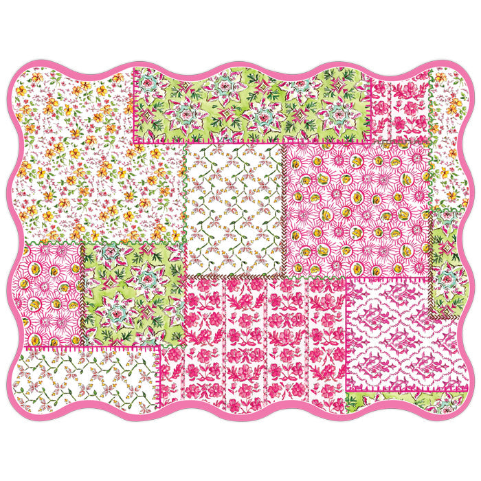 Pink Western Patchwork Posh Die-Cut Placemats – RosanneBECK Collections