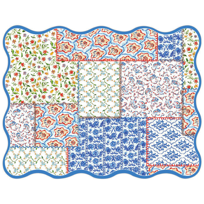 Blue Western Patchwork Posh Die-Cut Placemats – RosanneBECK Collections