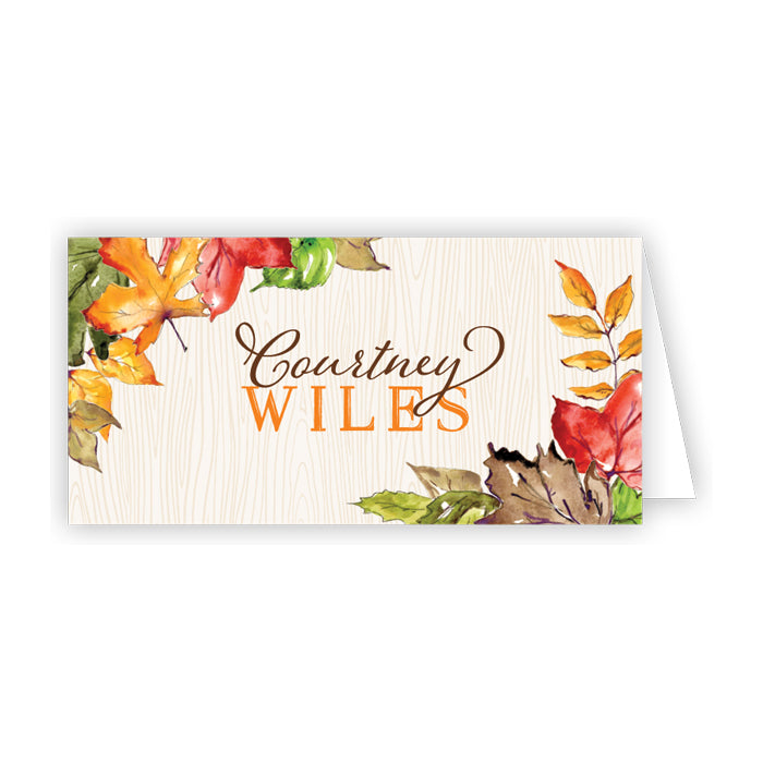 Fall Leaves Place Cards – RosanneBECK Collections