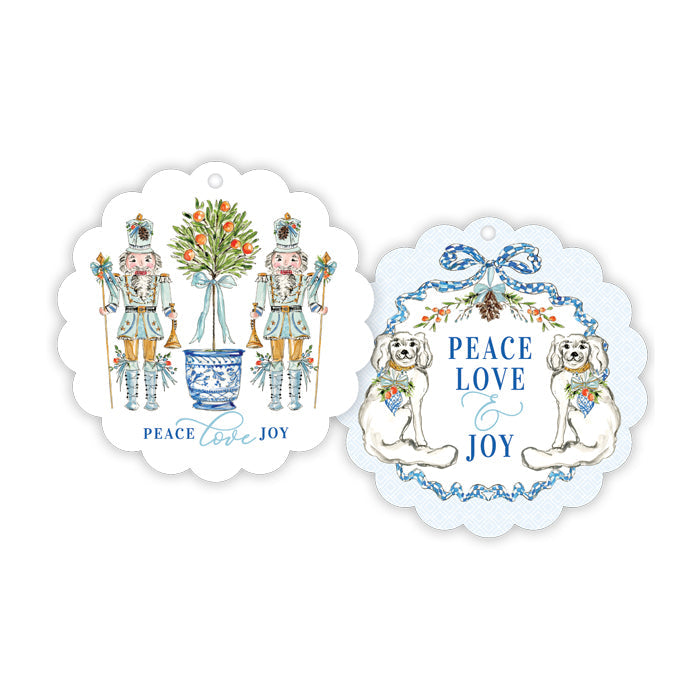 Christmas Citrus Nutcrackers Scalloped Gift Tags – RosanneBECK Collections